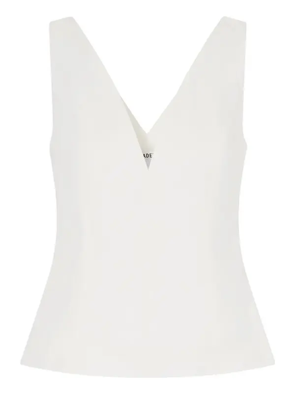 Bernadette Cotton-blend Aurelia Top - White