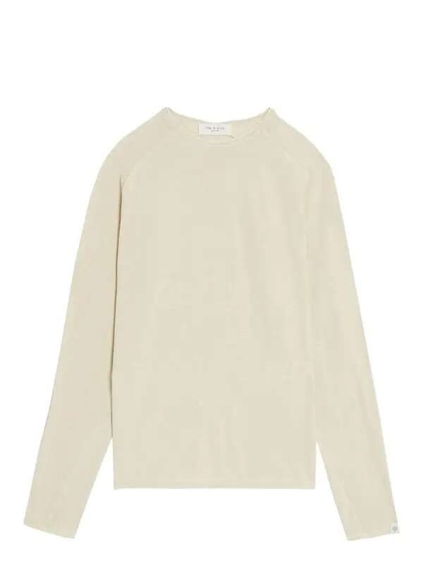 Rag & Bone Clayton Cotton Sweater - Ivory