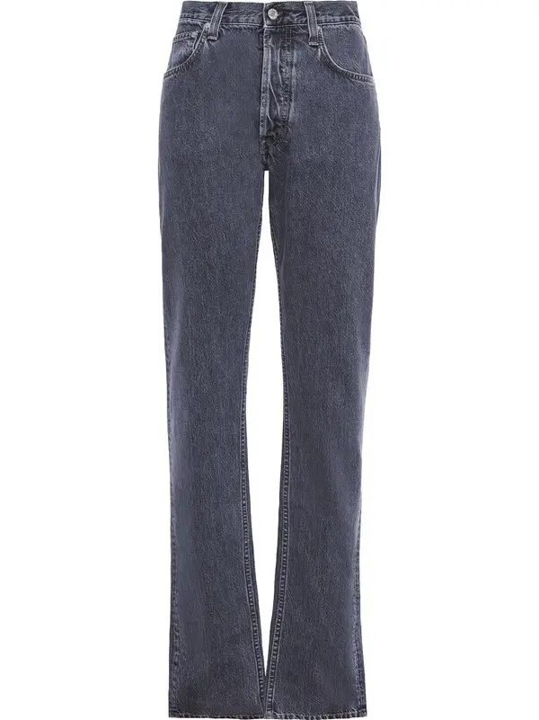 Helmut Lang High-rise Straight-leg Jeans - Dark Gray