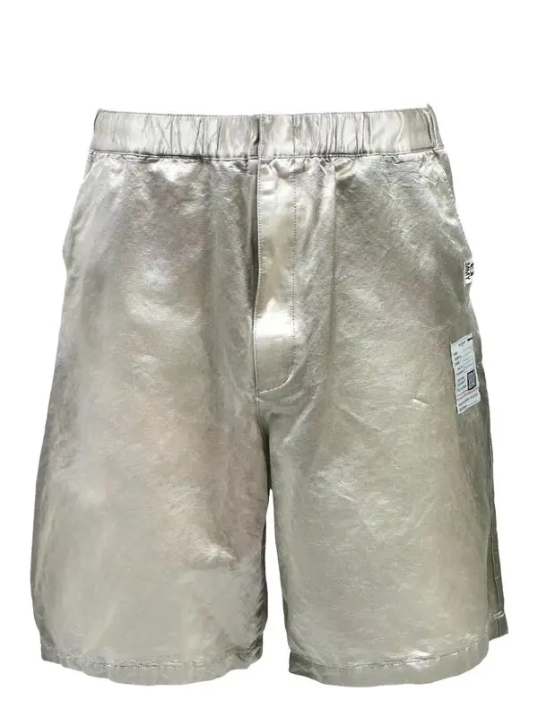 Mihara Yasuhiro Sun Faded Satin Shorts - Silver