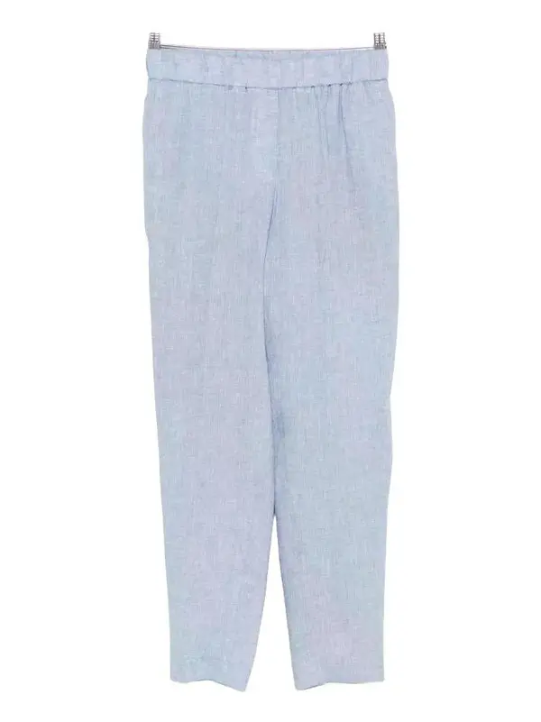 Peserico Elasticated-waist Tapered Trousers - Blue