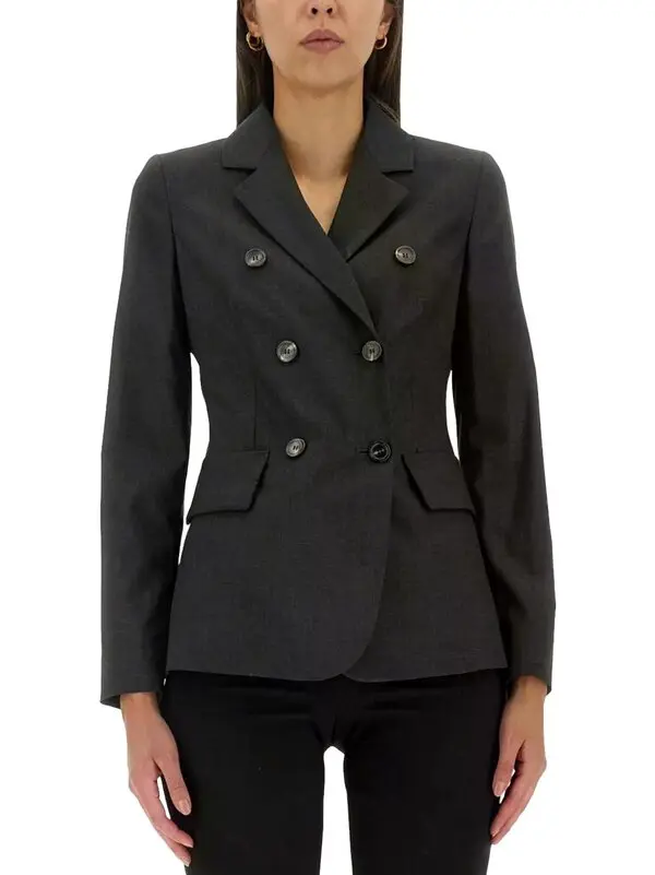 Max Mara Double-breasted Blazer - Grey