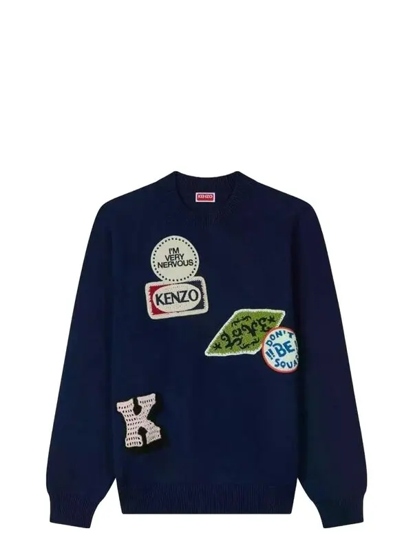 Kenzo Appliqué Sweatshirt - Blue