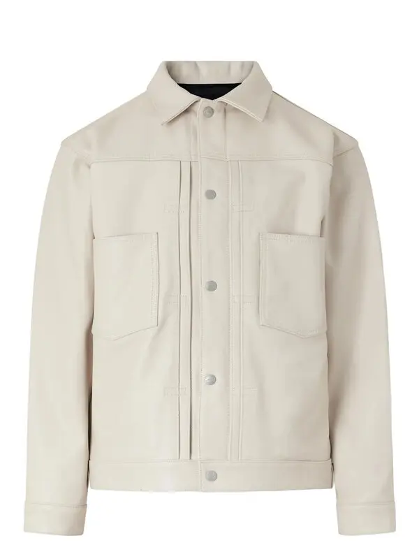 NEIGHBORHOOD Type-2 Leather Jacket - Neutrals