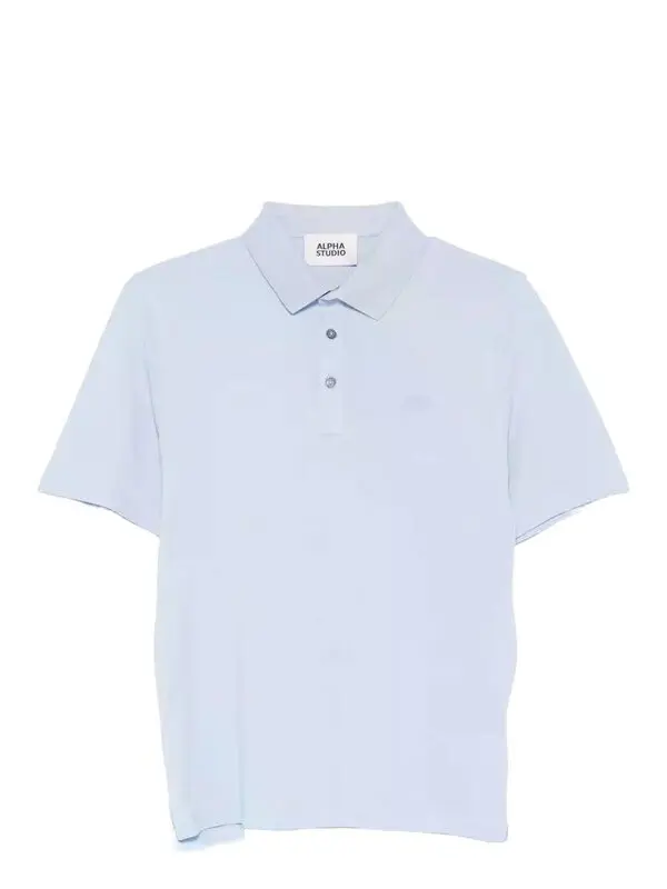 Alpha Studio Button-fastening Polo Shirt - Blue