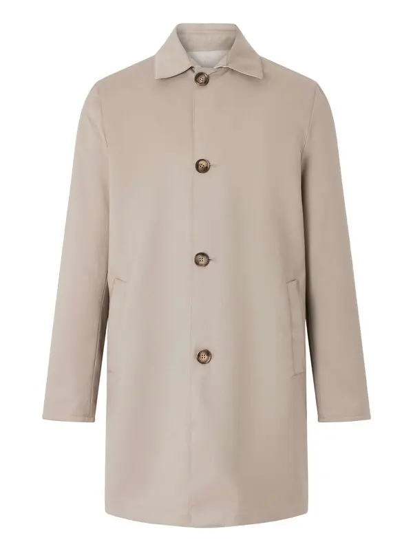 Thom Sweeney Reversible Wool-twill Coat - Beige