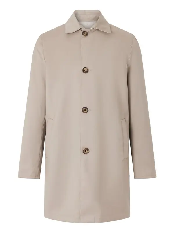 Thom Sweeney Reversible Wool-twill Coat - Neutrals