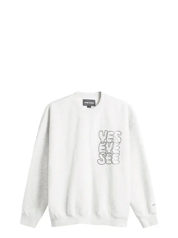 YESEYESEE C-logo Sweatshirt - Light Grey