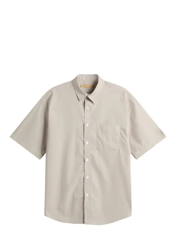FRIZMWORKS Og Poplin Short Sleeve Shirt - Gray