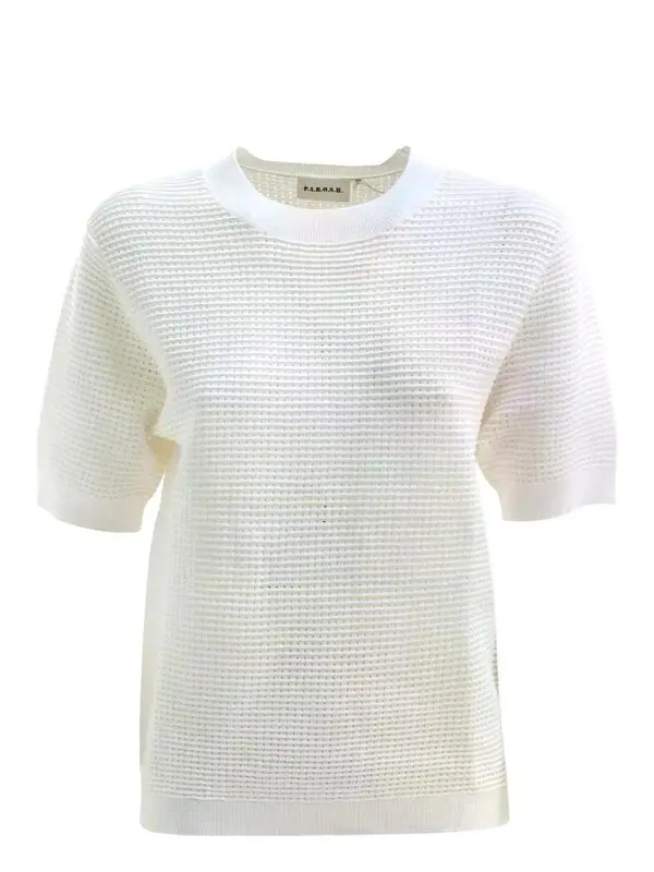 P.a.r.o.s.h Waffle Knit T-shirt - Neutrals