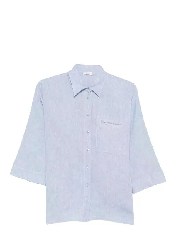 Peserico Button-front Shirt - Blue