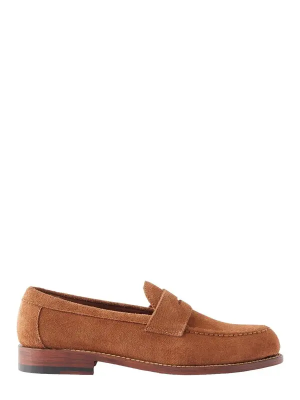 SEBAGO Ryann Suede Penny Loafers - Brown