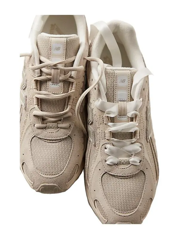 NEW BALANCE 204l Satin Sneakers - Sea Salt/linen