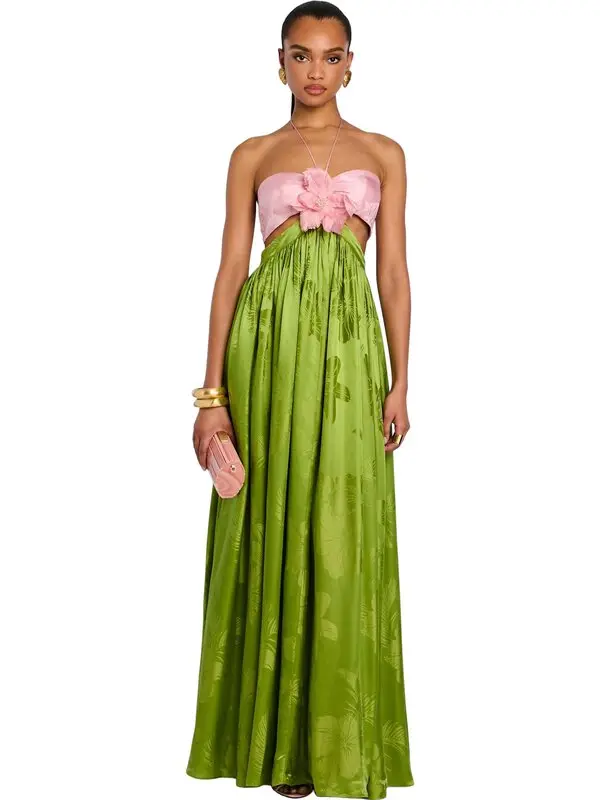 Retrofete Prudy Gown - Kiwi/rosa Top Jacq