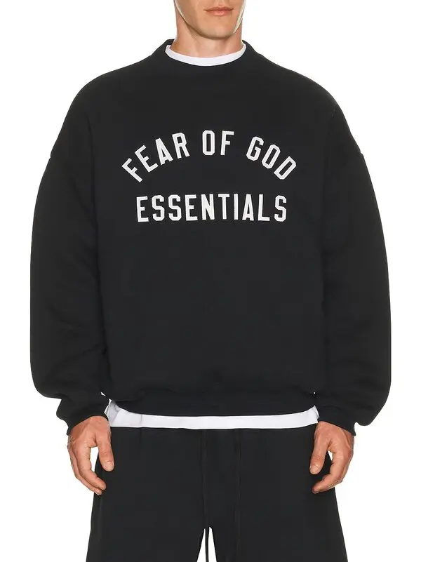 Fear Of God 90's Crewneck Sweatshirt - Vintage Black