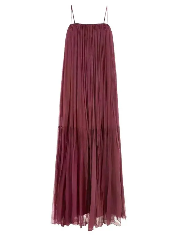 Chloé Tyrian Sleeveless Maxi Dress - Red