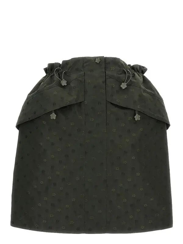Cecilie Bahnsen Delina Iris Jacquard Skirt - Verde