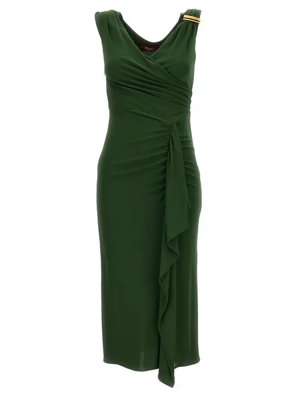 Max Mara Aureo Long Jersey Dress - Green