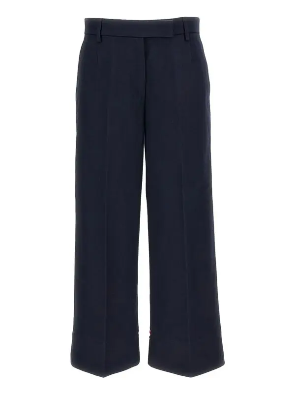 Thom Browne Cotton Gabardine Chino Trousers - Blue