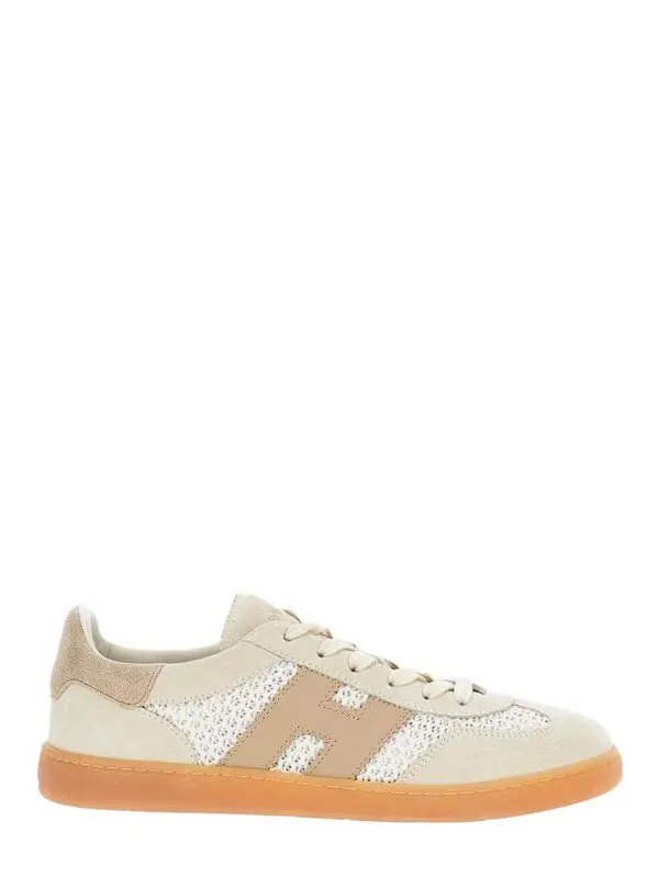 Hogan Lace-up Low-top Sneakers - Beige