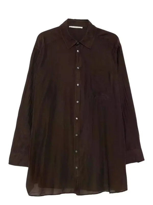 Humanoid Chest-pocket Shirt - Brown