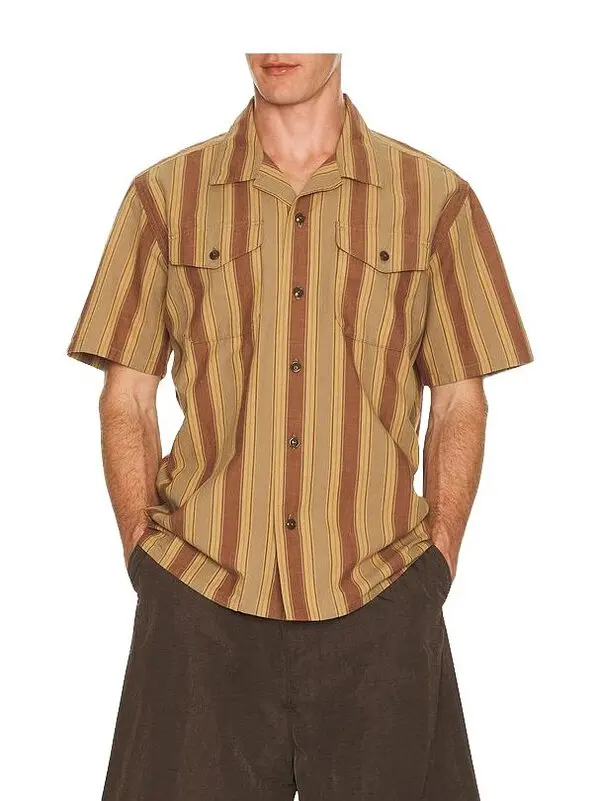 Filson Chambray Camp Shirt In . Also - Brown