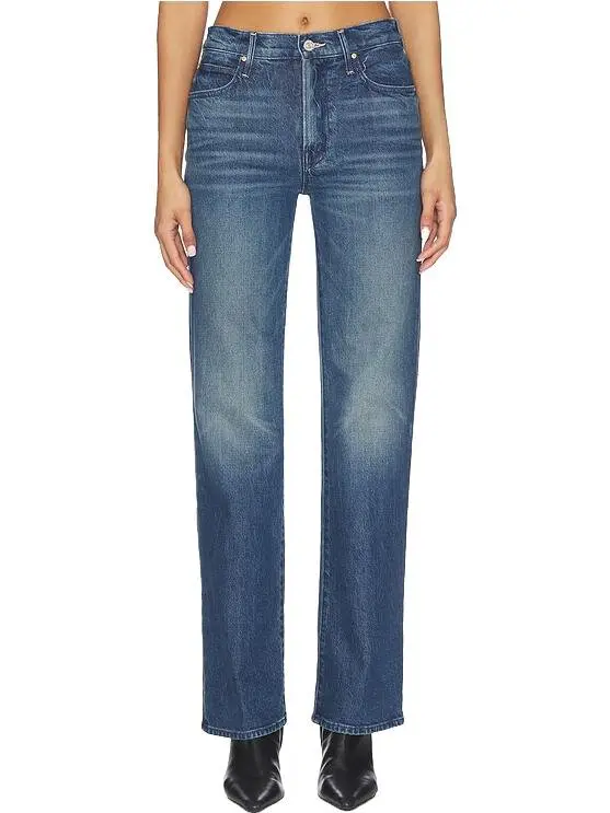 MOTHER Lil Petite Kick It Jeans - Blue