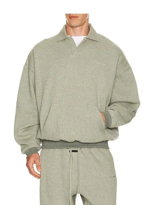 Fear Of God Signature 90's Polo Sweatshirt In . Also - Grey