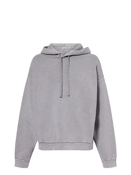 AGOLDE Brushed-fleece Cotton-jersey Hoody - Counter (faded Blk)