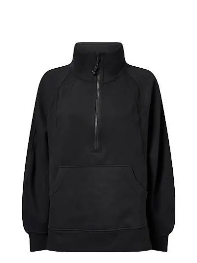 Lululemon Scuba Oversized Funnel-neck Cotton-blend Sweatshirt - Black