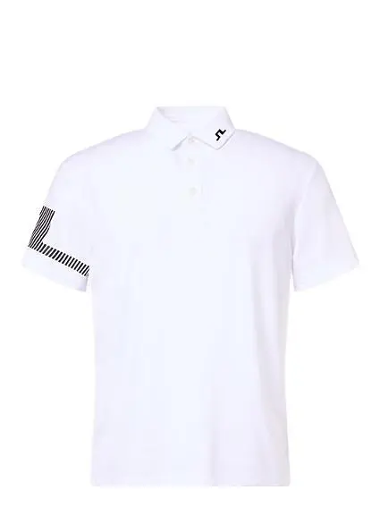 J. Lindeberg Heath Woven Polo Shirt - White
