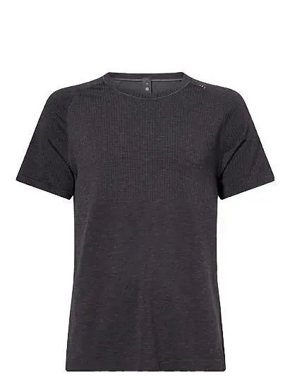 Lululemon Metal Vent Tech Stretch-woven T-shirt - Graphite Grey/black