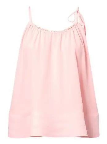 Stella McCartney Halter-neck Frilled Silk Top - Ballet Pink