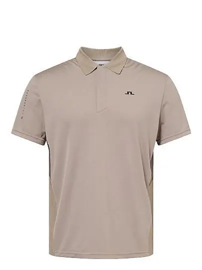 J. Lindeberg Neri Hybrid Knit Polo Shirt - Brindle