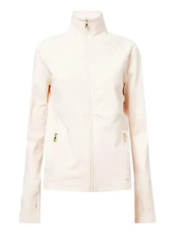 NOW YOU LIVE High-neck Stretch-jersey Jacket - Rose