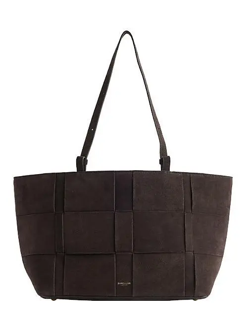 DEMELLIER The Florence Suede Tote Bag - Dk Chocolate