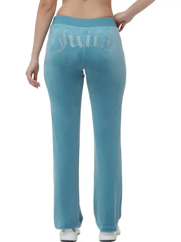 Juicy Couture Velour Track Pants - Cut Glass