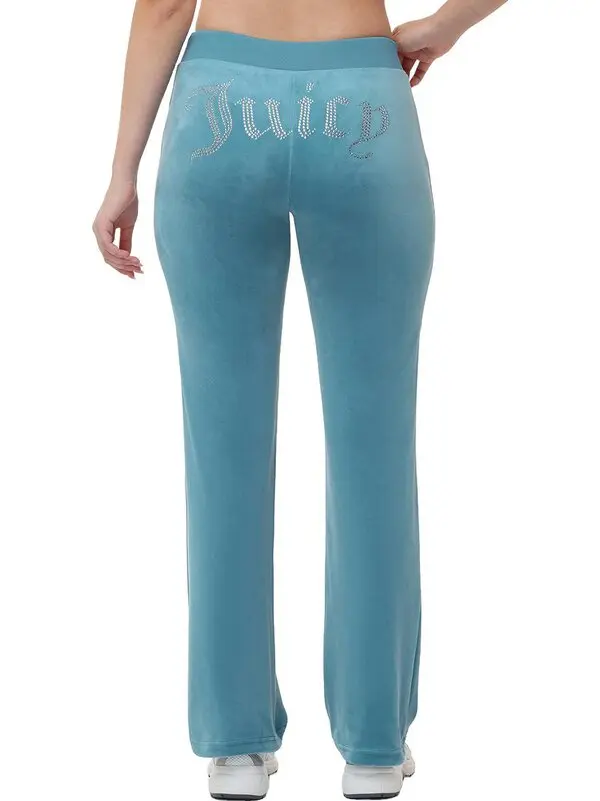 Juicy Couture Velour Track Pants - Cut Glass