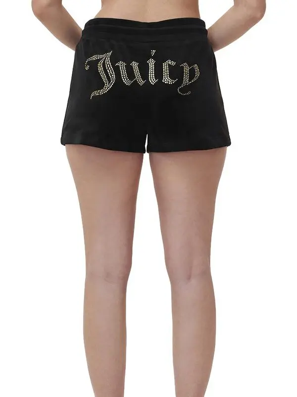 Juicy Couture Velour Shorts - Liquorice