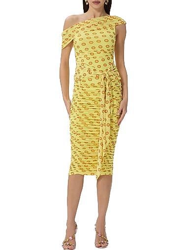 Victoria's Secret Afrm Noha Ruched Midi Skirt - Print