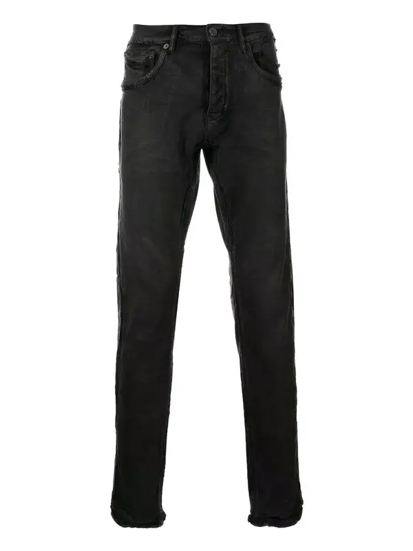 PURPLE BRAND Low-rise Slim Fit Jeans - Black