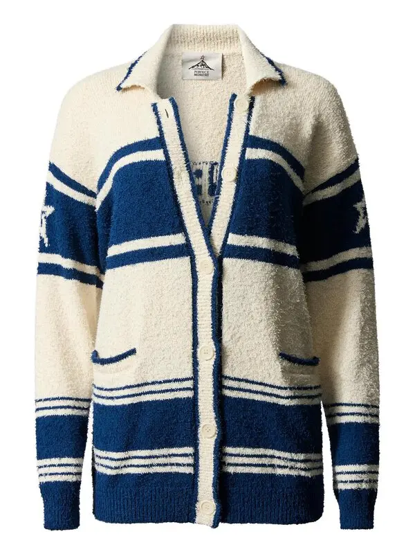 Perfect Moment Schild Cotton Knit Cardigan - Navy