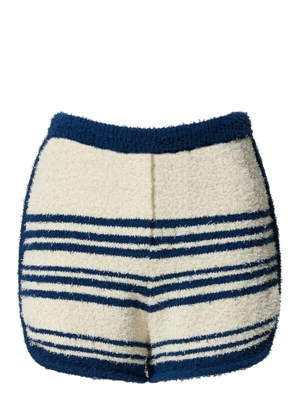 Perfect Moment Schild Cotton Knit Shorts - Navy
