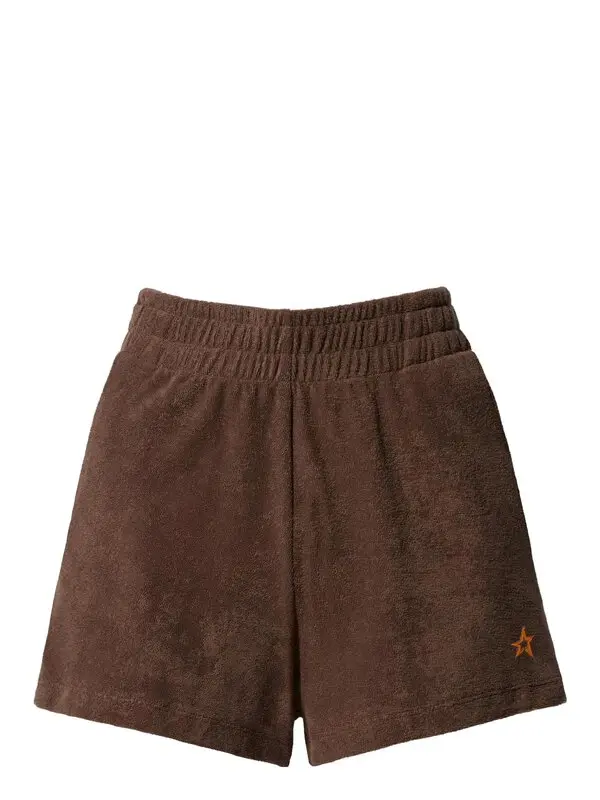 Perfect Moment Terry Cotton Shorts - Brown