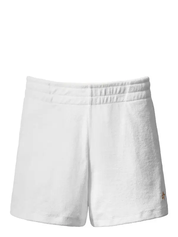 Perfect Moment Terry Cotton Shorts - White