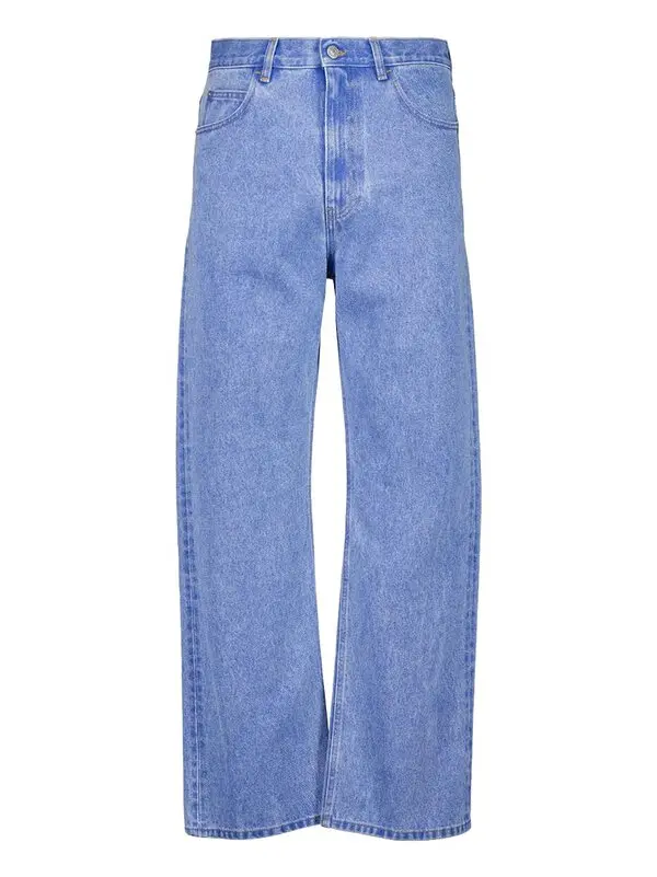 Marni Organic Denim Wide-leg Jeans - Blue