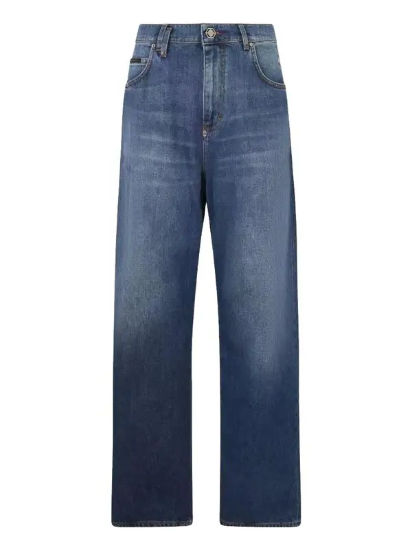 Philipp Plein Stone Washed Jeans - Blue