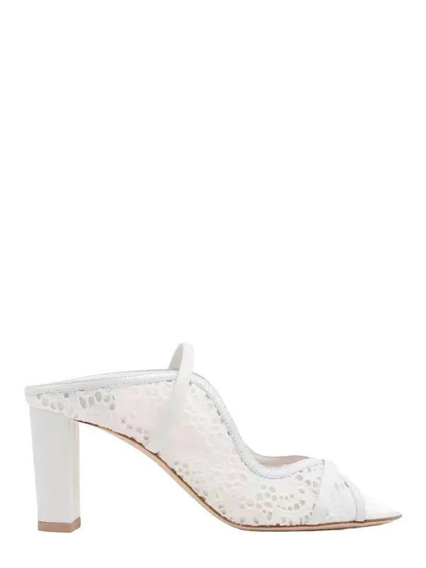 MALONE SOULIERS Norah Lace Straps Sandals - White