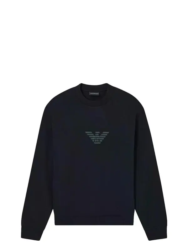 Emporio Armani Logo-detail Sweatshirt - Blue