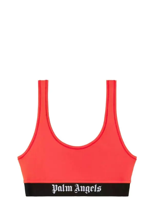 Palm Angels Logo-band Sports Bra - Red
